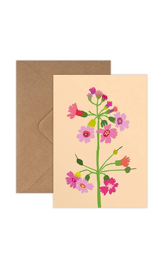 Hosta Mini Greetings Card – Emilia Hunt